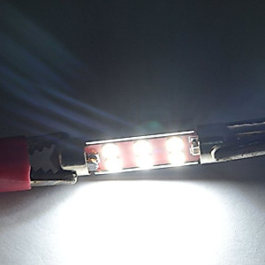 Alla Lighting 4x41mm/42mm 211-2 578 LED Bulbs, White CAN-BUS 212-2 569 6413 Festoon Interior Lights Super Bright Dome, Map, Trunk, Courtesy Light Replace Cars Trucks, 6000K Xenon