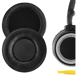 Geekria QuickFit Extra Thick Replacement Ear Pads for AKG K450, K480, Q460, K430, K420 Headphones Ear Cushions, Headset Earpads, Ear Cups Repair Parts (Black)
