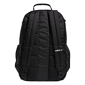 adidas Originals Originals National 3-Stripes 2.0 Backpack, Black/White, One Size