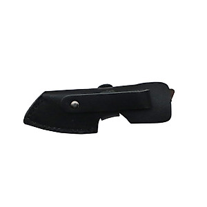 outROAR Gear Stubby Fixed Blade Knife Full Tang with Belt Loop Sheath, Heavy-Duty Tactical, Survival, Camping, Fishing, and Hunting Pocketknife, 2” Length, Wood Grip