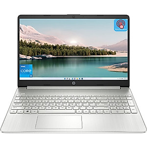 HP 15.6’’ Touchscreen Laptop, 11th Gen Intel Core i5-1135G7 Processor, 16GB RAM, 1TB SSD, 15.6” HD Touch Display, Intel Iris Xe Graphics, Wi-Fi, Webcam, Windows 11 Home in S Mode, Natural Silver