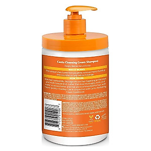 Cantu Natural Hair Shampoo Cleansing Cream 25 Ounce Pump (3 Pack)