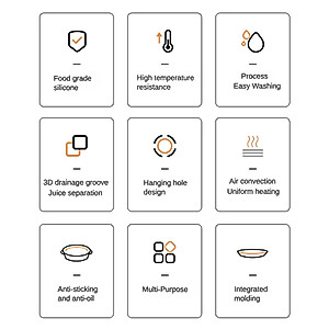 lamphle 8x8 Air-Fryer Silicone Liners Pot 2.3 Inches Deep Square Shape, Air-Fryer Basket Bowl with Handles &Mitts Reusable Food Grade Air-Fryer Oven Accessories Fits 4QT - 7QT Air-Fryer Pink