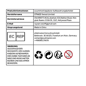 MagiDeal Storage Bin with Wheels and Handle Rolling Crate Foldable Closet Organizer with Lid Lidded Storage Bin for Clothes Household, Blue, 53cmx36cmx29cm