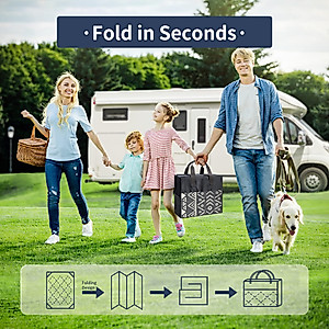 MCOW 6'x9' Boho Outdoor Rugs for Patios, Waterproof Plastic Straw Rug, Reversible Rv Area Mat Clearance for Outside, Camping, Deck, Camper, Porch, Balcony, Backyard, Picnic, Grey&White