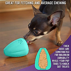 Chew King Premium Treat Dog Toy, Medium, Extremely Durable Natural Rubber Toy, Pack of 2
