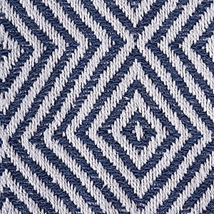 DII Diamond Throw Collection Woven Cotton, 50x60, French Blue