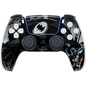 Skinit Decal Gaming Skin Compatible with PS5 and Compatible with PS5 Digital Edition DualSense Controller - Officially Licensed Warner Bros Batman Claws Design