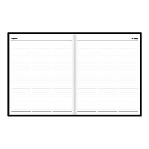 Letts of London Standard Daily Planner, 12 Months, January to December, 2024, Day-Per-Page, Quarto Size, 10.25" x 8.25", Black (C10YBK-24)