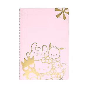 Erin Condren College Ruled Petite Journal - Hello Kitty and Friends Friendship Is Golden. 80 Lined Page Note Taking & Writing Notebook. Thick 80 lb. Mohawk Paper. Sewn-stitch binding