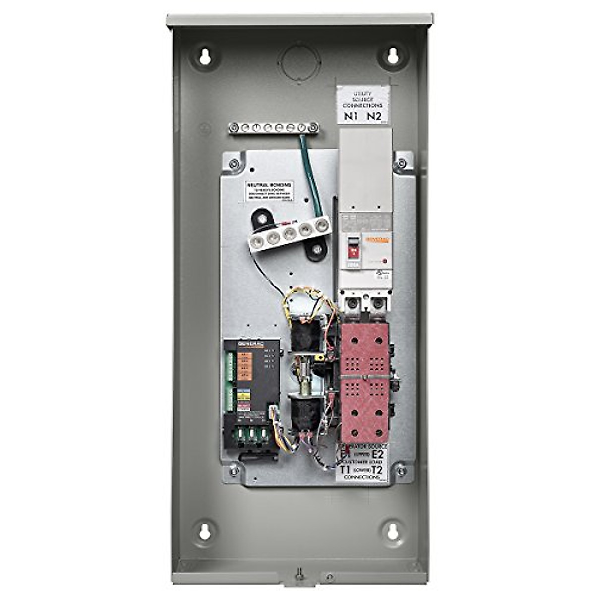 Generac RXSW200A3 200 AMP Smart Transfer Switch - Single Phase Generator Controller - Automatic Power Transfer from Utility to Generator - Digital Power Technology - UL Listed