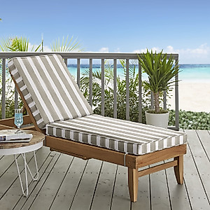 Sorra Home Nico Outdoor/Indoor Cushion, 78 x 21 x 3, Tan