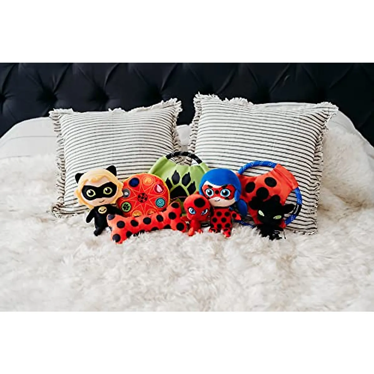 ZippyPaws x Miraculous, Ladybug Rope Gliderz - Durable Outdoor Dog Toy, Pet Flying Disc, Soft Frisbee Dog Toy for Throwing & Fetching, Gift for Dog Dads - Blue