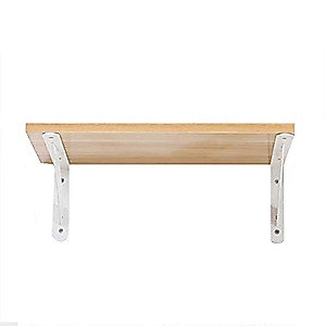 PIBM Stylish Simplicity Shelf Wall Mounted Floating Rack Shelves Tripod Set Top Box Bookshelf Waterproof Storage Save Space Living Room,6 Sizes, White , 40x25x16cm