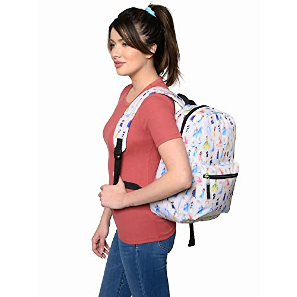 Disney 16" Laptop Backpack Cargo Pocket D100 Princess Minnie Mouse AOP