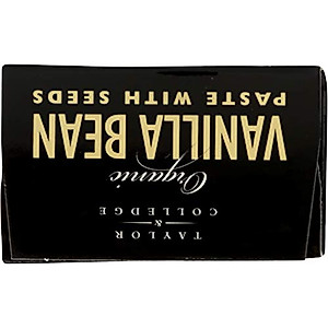 Taylor & Colledge Organic Vanilla Bean Paste with Seeds, 1.7oz Tube