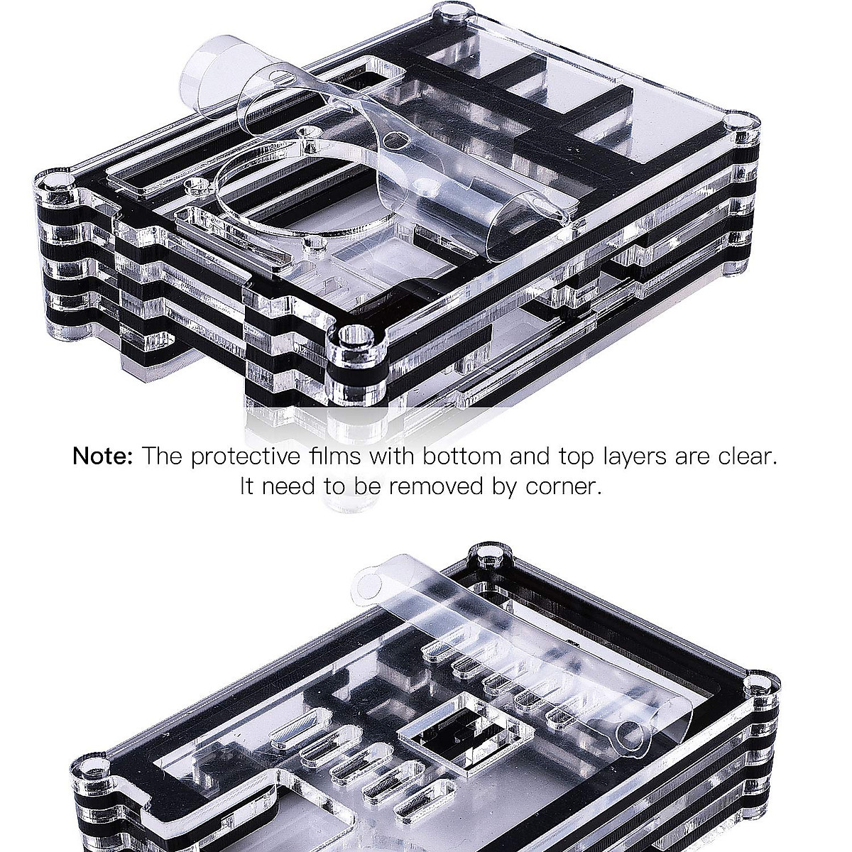 Smraza Raspberry Pi 3 B+ Case with Fan, 5V 2.5A Power Supply and 3 Heat Sinks for Raspberry Pi 3 Model B+ (B Plus), 3B, 2B