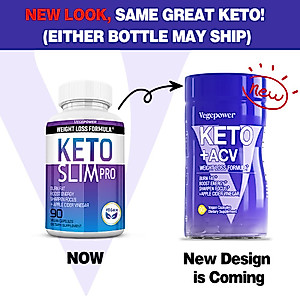 VEGEPOWER Keto Pills Apple Cider Vinegar Weight Loss Fat Burner Ketosis Diet Support Boost Energy Ketones Supplement with ACV for Women Men 90 Capsules
