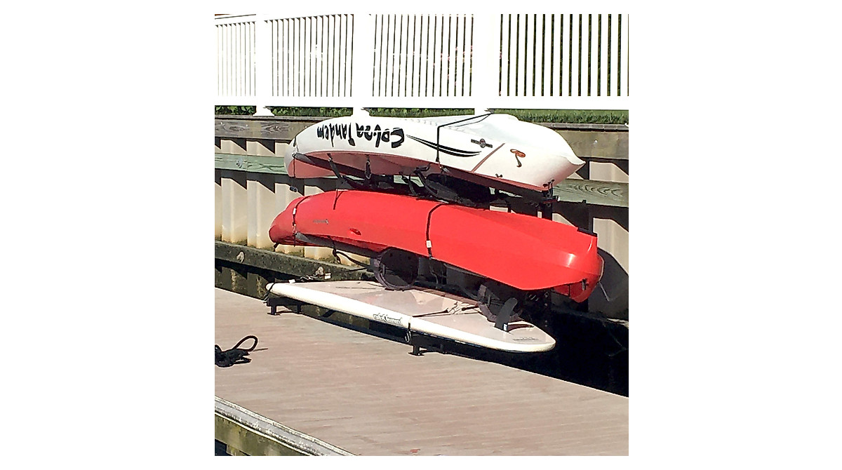 StoreYourBoard Kayak Dock Storage Rack - Heavy-Duty Waterside Mount