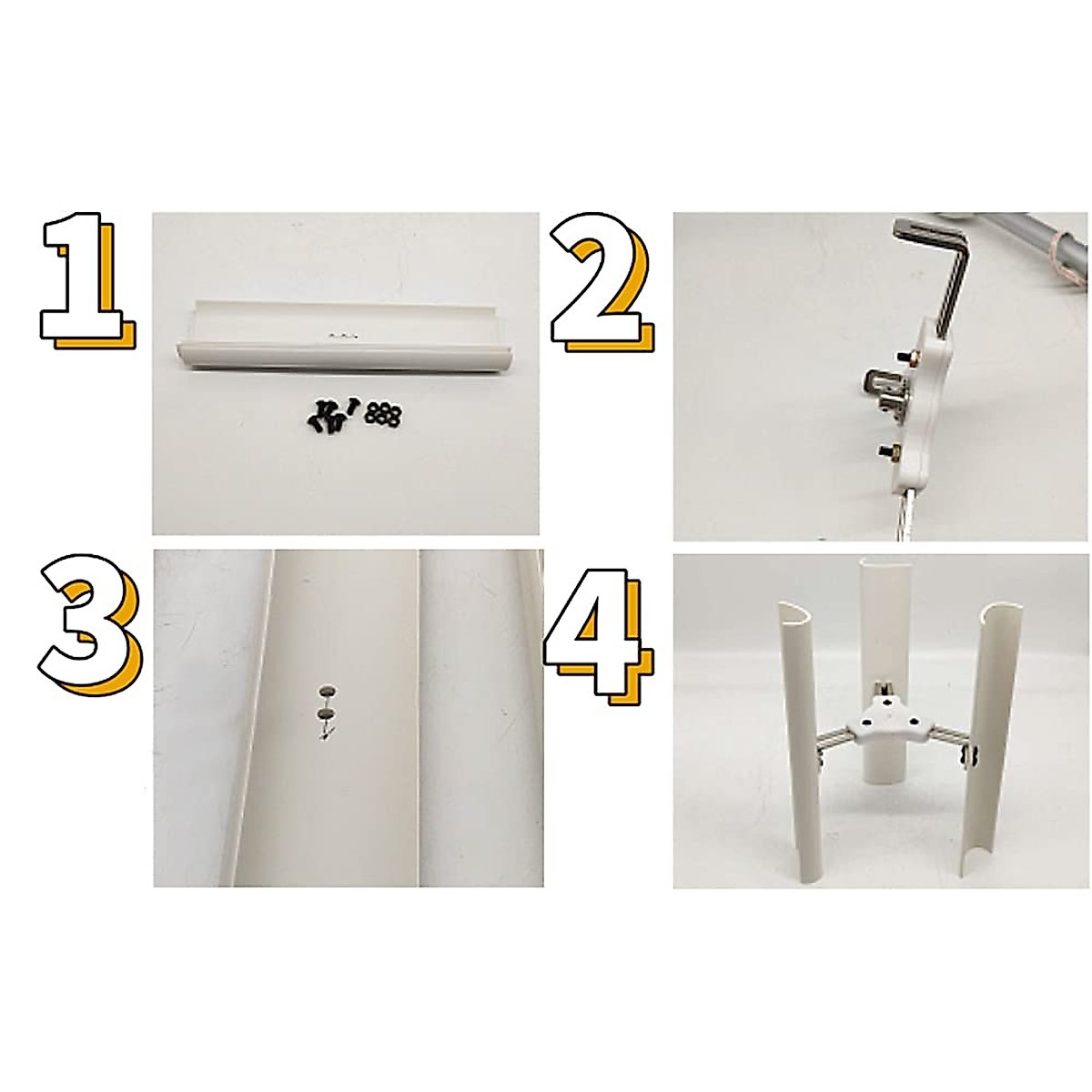 DIY Three-phase Permanent Magnet Generator, 3-Blade Vertical Axis Wind Turbine Model Wind Power 12V 30W Teach Model