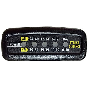 Robic Strike Alert Personal Lightning Detector Black