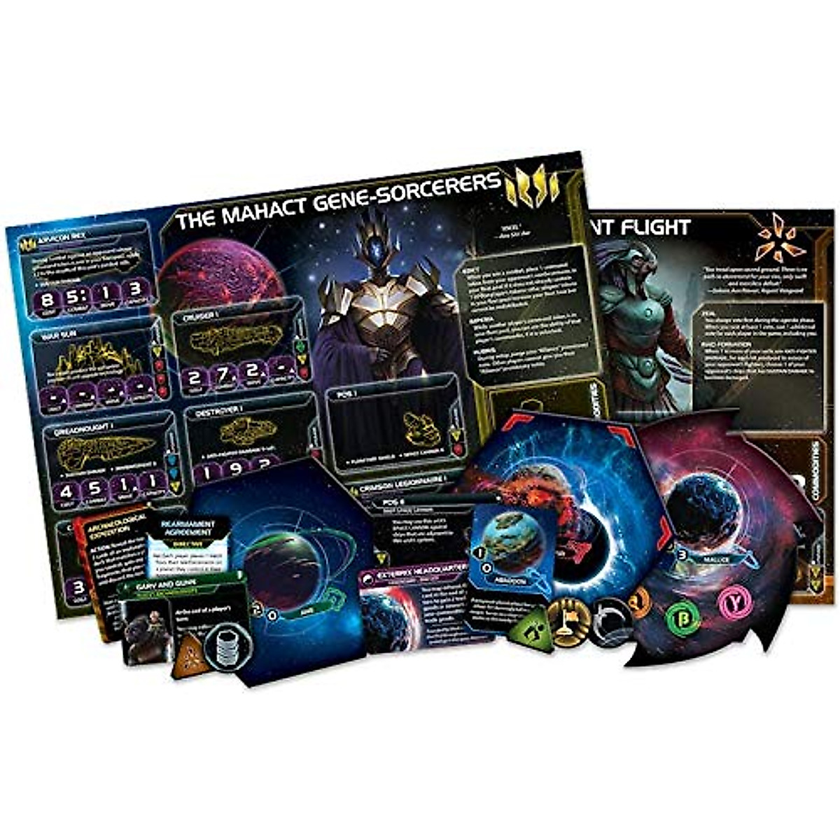 Fantasy Flight Games Twilight Imperium 4th Edition Board Game Prophecy of Kings Expansion - Sci-Fi Strategy Game, Adventure Game for Kids & Adults, Ages 14+, 3-8 Players, 4-8 Hour Playtime, Made