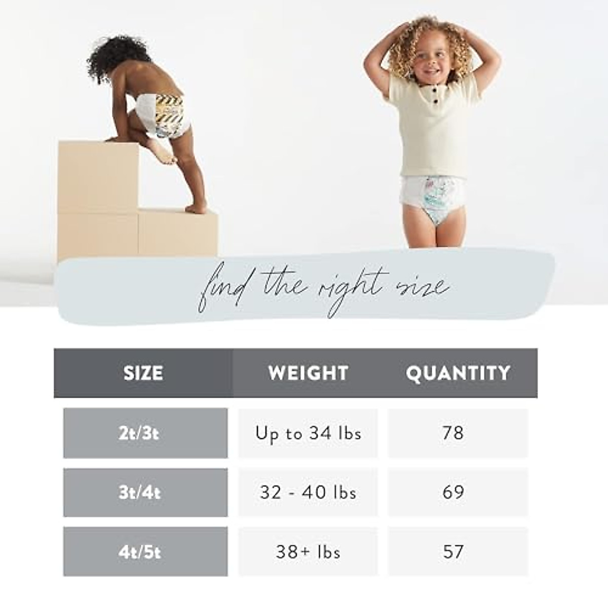 The Honest Company Clean Conscious Training Pants | Plant-Based, Sustainable Diapers | Rompin' & Stompin' + Diggin' It | Size 4T/5T (38+ lbs), 57 Count