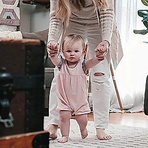 Burt's Bees Baby baby girls Rompers, of 2 Bubbles, One Piece Jumpsuits, 100% Organic Cotton Layette Set, Blossom Multi Stripe, 18 Months US