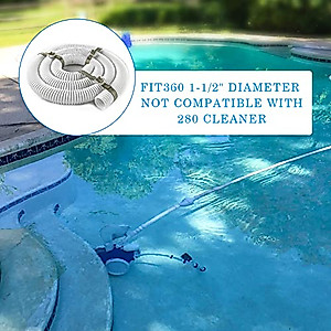 Ximoon Replacement for Po'laris Pool Cleaner Parts 9-100-3102 6-Ft Cuffless Feed Hose Fit Po'laris Pool Cleaner 360 1-1/2" Diameter