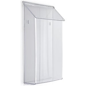 Displays2go 8.5 x 11 Inch Indoor/Outdoor Literature Display, Plexi Wall Magazine Holder (OPD85CL)