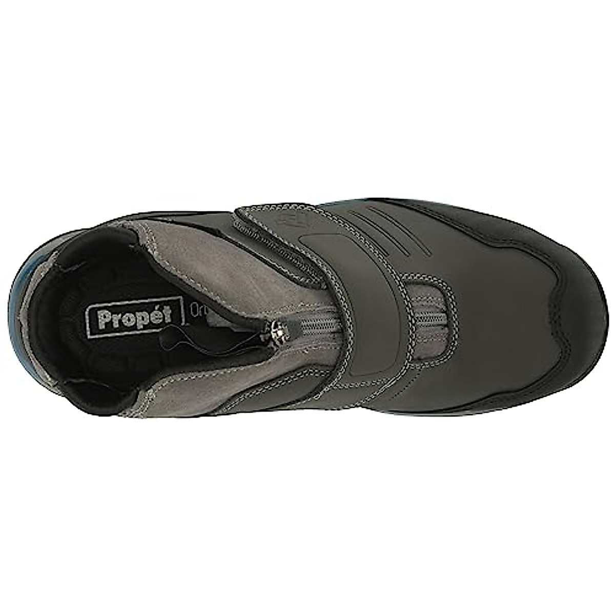 Propét Men's Valais Waterproof Hikers, Grey/Blue, 16 Medium US