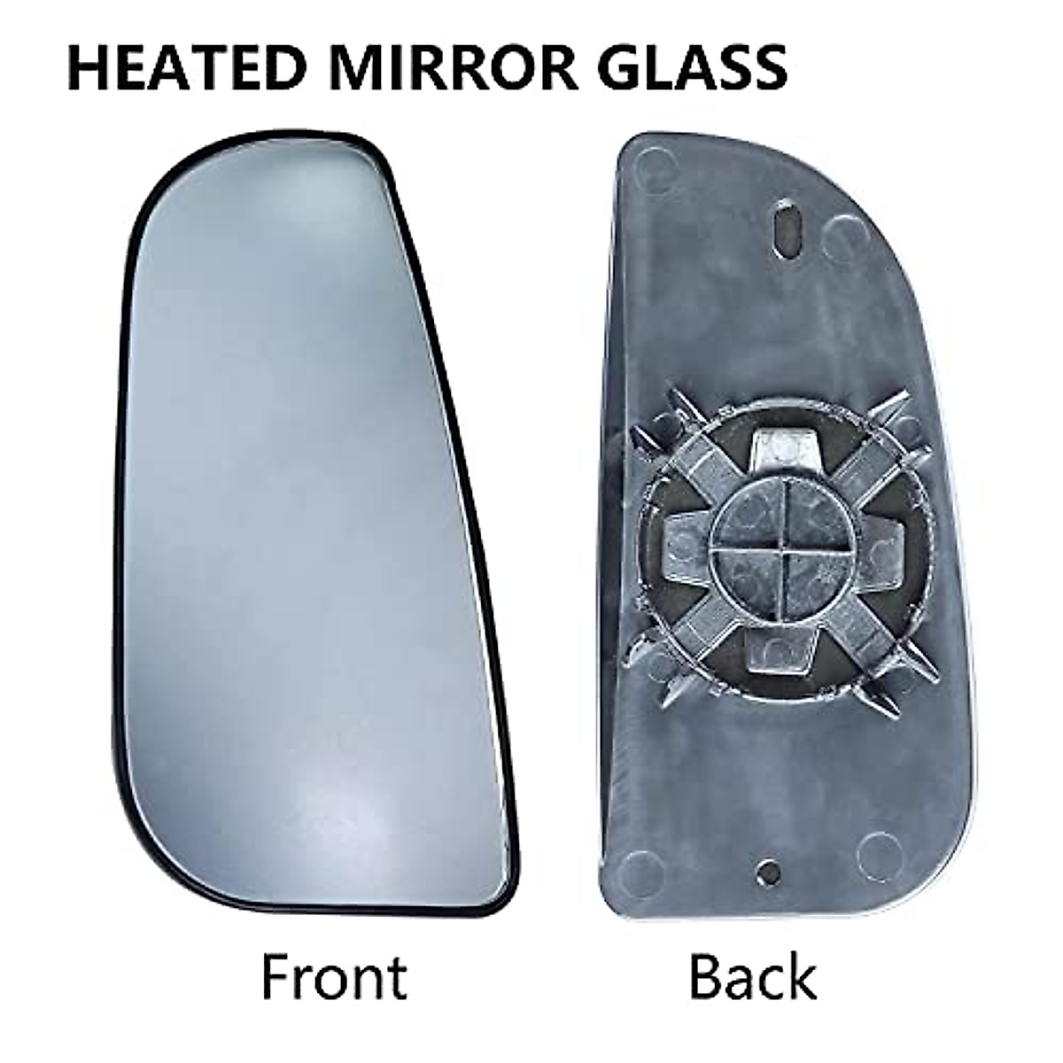 68067731AA Driver Left Side Mirror Glass Tow Lower Glass Compatible with 2010-2020 Dodge Ram 1500 2500 3500 4500 5500 Left Side Tow Mirror Glass With Rear Holder