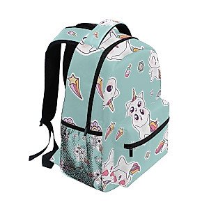 Cute Unicorn Cat Caticorn Backpack Girl Backpacks for School Elementary Cute Bookbags for Girls 3rd 4th 5th Grade