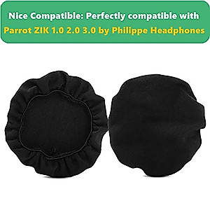 TaiZiChangQin 4 Pcs Stretch Sweat Absorption Ear Pads Covers Compatible with Parrot ZIK 1.0 2.0 3.0 by Philippe Headphone