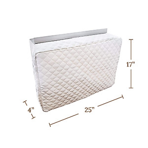 Sturdy Covers Indoor AC Cover Defender - Insulated Indoor Air Conditioner Unit Cover (White, 17 x 25 x 4)