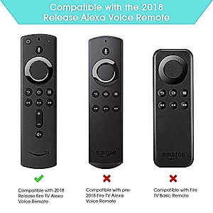 2 Pack Remote Case/Cover for Fire TV Stick 4K,Protective Silicone Holder Lightweight Anti Slip Shockproof for Fire TV Cube/3rd Gen All-New 2nd Gen Alexa Voice Remote Control-Turquoise,Green