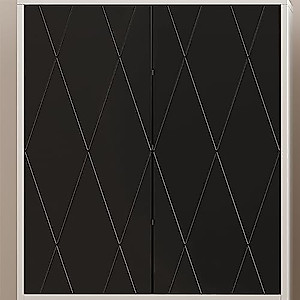 HOMEFORT Shoe Cabinet,15 Pairs Shoe Rack Organizer Cabinet, Freestanding Shoe Storage Cabinet for Narrow Entryway Closet,6-Tier Modern Shoe Organizer with Double Doors and Adjustable Shelf (White)