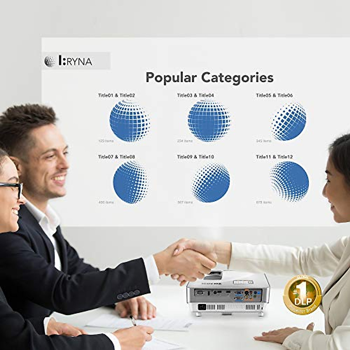 BenQ MW632ST WXGA Short Throw Projector | 3200 Lumens | 3D | 10W Speaker | Keystone | 1.2X Zoom | Golf Simulation