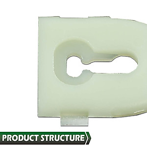 GRAND ORANGE Body Side Belt Moulding Molding Trim Clips 10pcs Compatible with Ford F100 F150 F250 F350 1973 1974 1975 1976 1977 1978 1979/Fit Ford Broncos 1978-1979