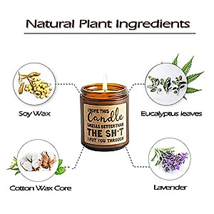 Aromaflare Scented Candles Best Friend Funny Mother Father's Day Gifts for Women Personalized Birthday Gift for Sisters Bestie Unique Christmas Presents for Female (Brown c)