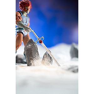 Super7 ULTIMATES! Thundercats Lion-O (Hook Mountain Ice) - 7" Thundercats Action Figure with Accessories Classic Cartoon Collectibles and Retro Toys
