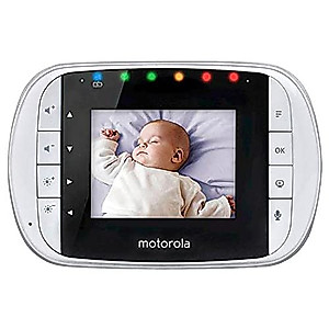Motorola MBP33XL 3.5" Video Baby Monitor with Digital Zoom, Two-Way Audio and Room Temperature Display, 2 Piece Set (Pack of 1)