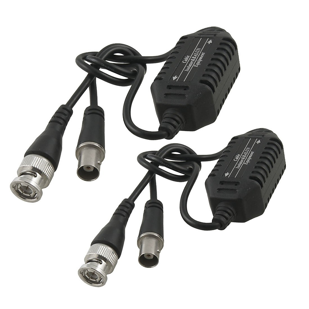 Lukovee CCTV BNC Male to Female Coaxial Video Ground Loop Isolator Balun(2 Pack)