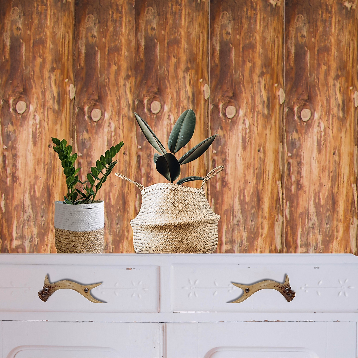 BestGiftEver Rustic Antler Pulls (Set of 2) 6 inch long in a pair for Cabinet Drawer Door - Cabin Lodge Decor