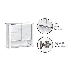 RiverRidge White Madison Collection 2-Door Wall Cabinet