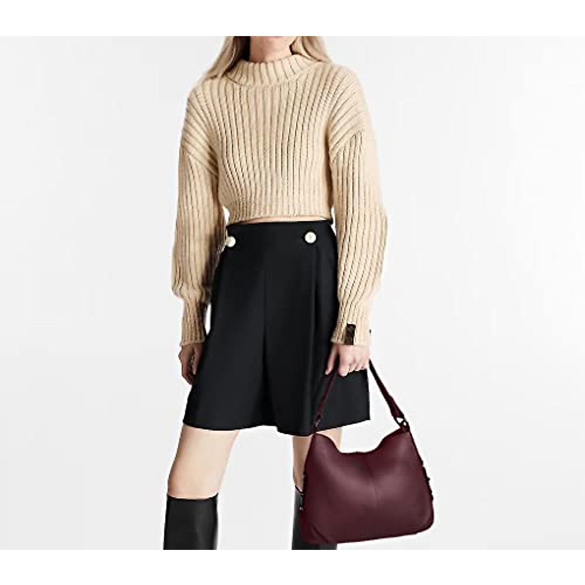 YALUXE Genuine Leather Shoulder Bag Stylish Womens Crossbody Travel Top-Handle