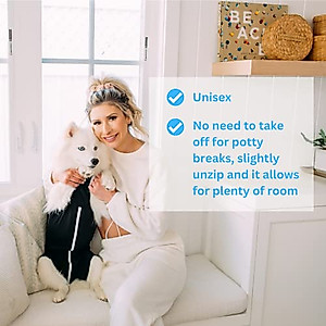 Shed Defender Recovery Suit for Dogs - Seen on Shark Tank, Post-Surgery Dog Onesie, Vet Approved, Anxiety Shirt, E-Collar Alternative, Calming Vest Jacket, Covers Hot Spots & Abdominal Wound, Bodysuit