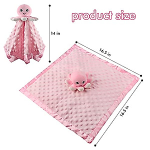 JARIFERR Baby Security Blanket Loveys for Baby Snuggle Toy Plush Octopus Stuffed Animal Baby Gifts for Girls and Boys Newborn