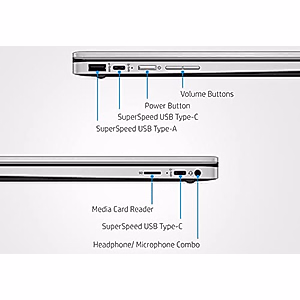 HP X360 2 in 1 Convertible Laptop 14" Touch-Screen HD Chromebook, Intel Celeron N4500, 4GB Memory, 32GB eMMC Storage, USB Type C, WiFi, Webcam, Bluetooth, Chrome OS, TiTac Card
