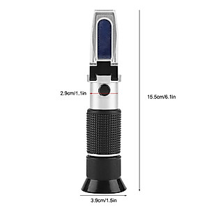 OKJHFD Alcohol Refractometers,Professional Portable Hand Held Grape and Wine Alcohol Refractometers,0-25% Vol 0-40% Brix 0-22 Baume Refractometers